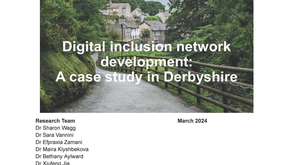 Digital inclusion network development: a case study in Derbyshire | The ...