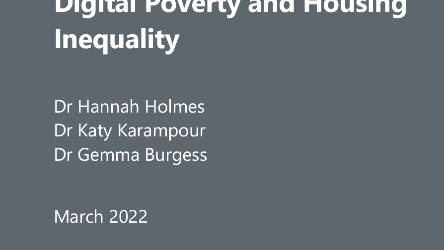 Digital poverty and housing inequality | The British Academy