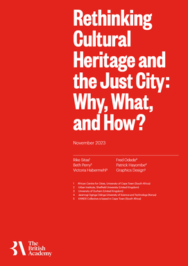 Rethinking Cultural Heritage and the Just City: Why, What, and How ...