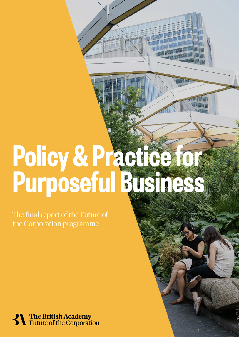 Policy & Practice for Purposeful Business | The British Academy