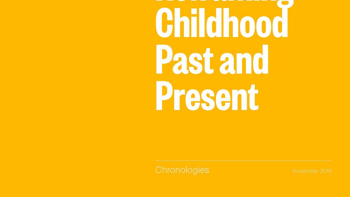 Reframing Childhood Past and Present: chronologies | The British Academy