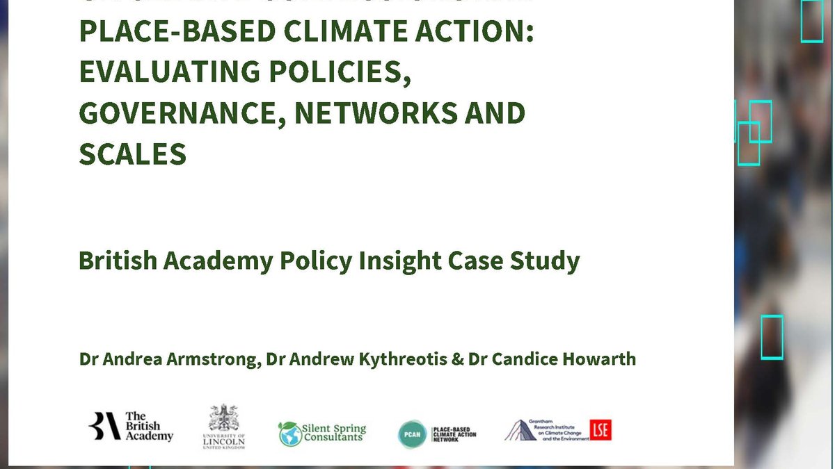 UK Climate Commissions and Place-Based Climate Action: Evaluating ...